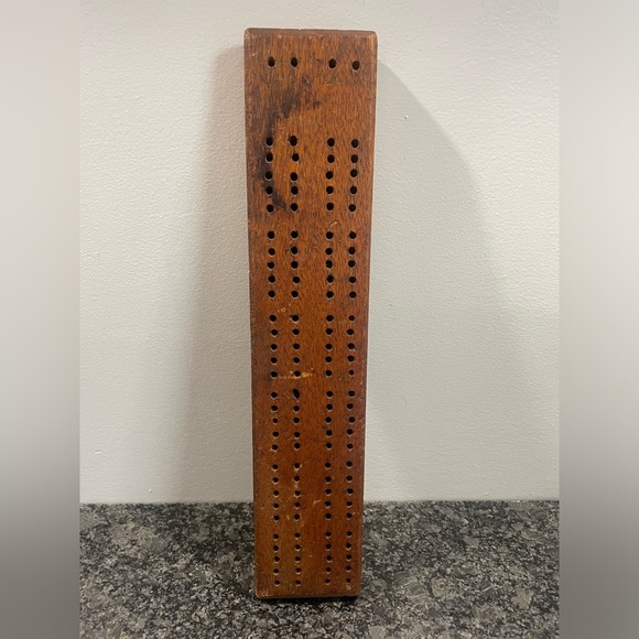 Wall Decor | Vintage Oak Cribbage Score Board Hanging 1275 X 275 | Poshmark